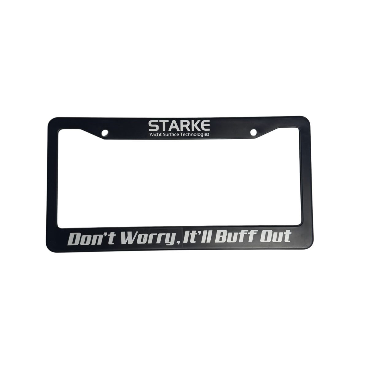 "Don't Worry, It'll Buff Out" - License Plate Frame – Marine Detail ...